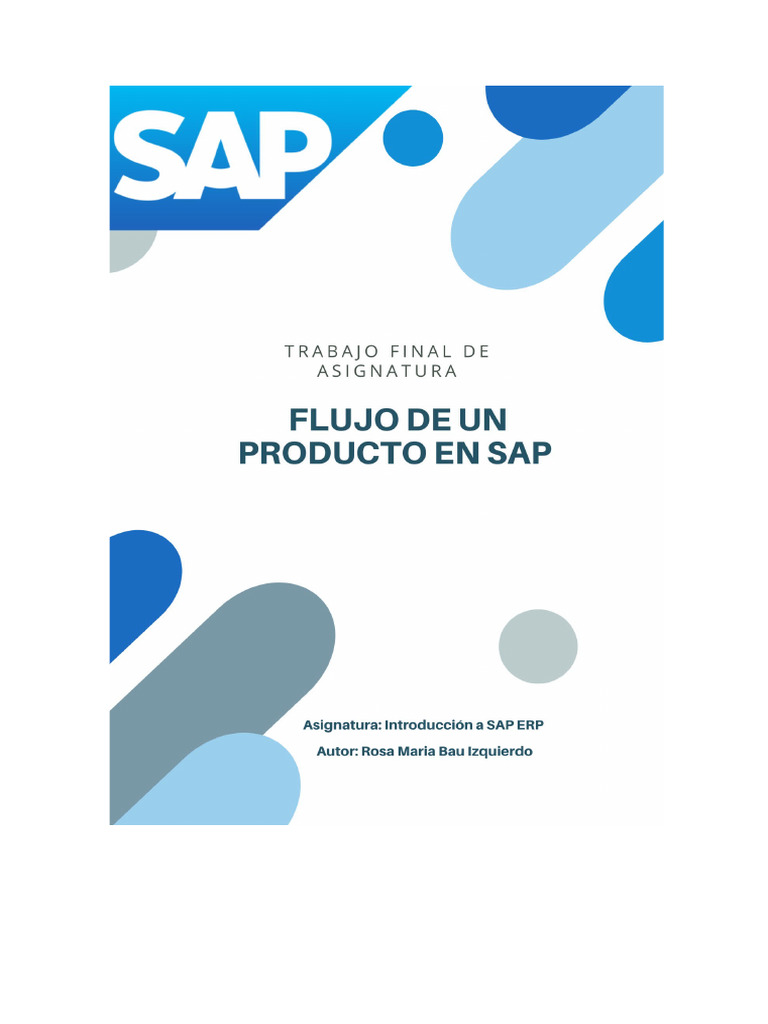Trabajo Usuario Sap PS | PDF