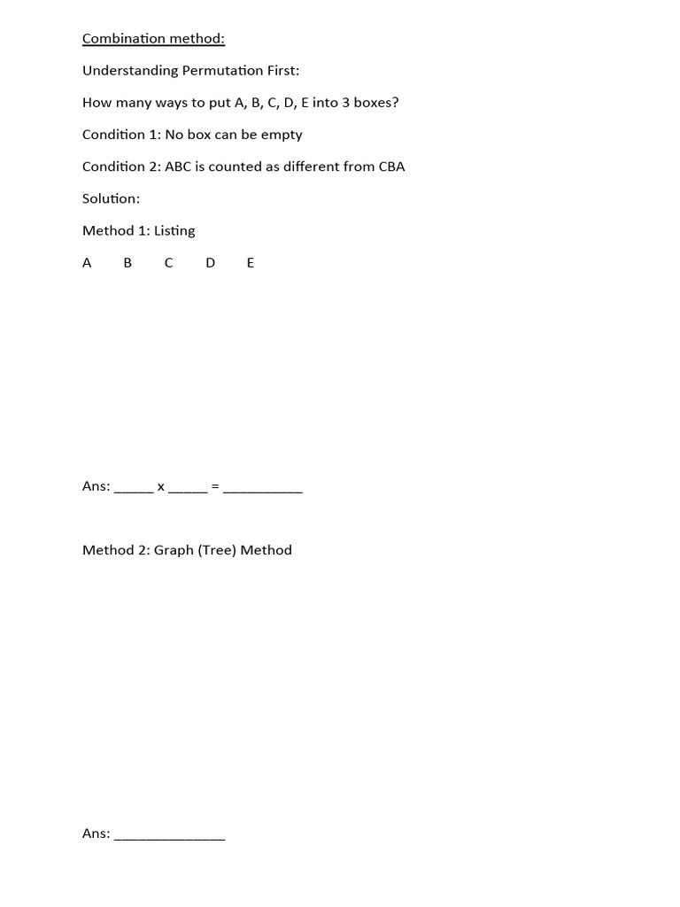 Combination Theory | PDF