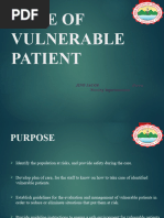 Vulnerable Patient | PDF | Patient | Nursing