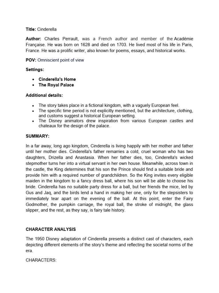 cinderella book review | PDF | Cinderella | Fairies