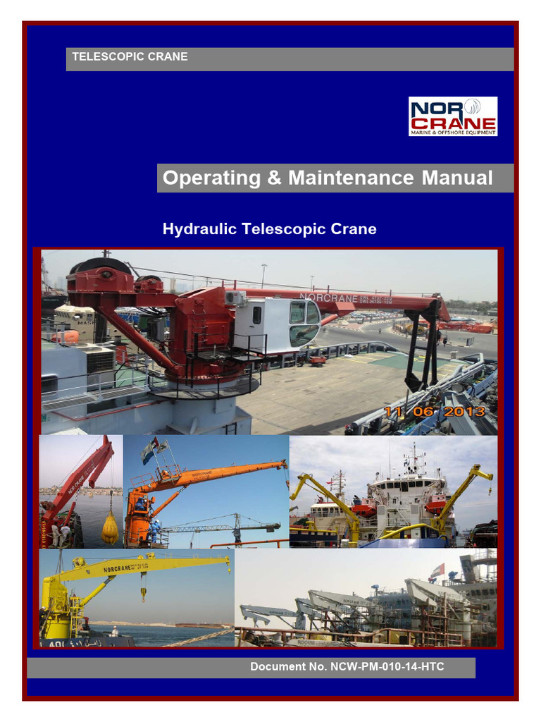 O&M Manual NOR CRANE | PDF | Crane (Machine) | Pump