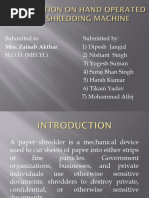 Drawing Shredder Machine | PDF