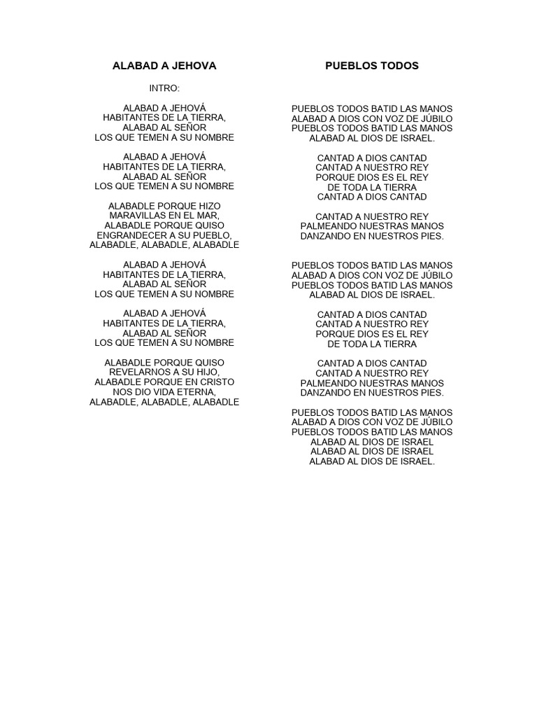 ALABAD_A_JEHOVA__PUEBLOS TODOS[1] | PDF