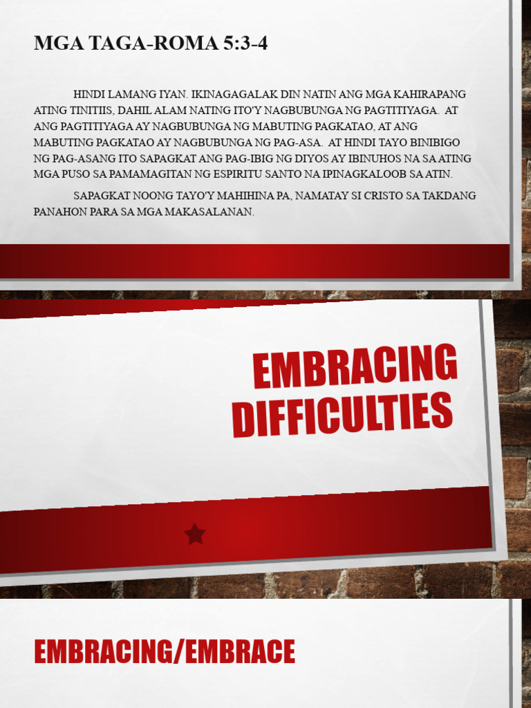 Mga Taga-Roma 5:3-4 | PDF