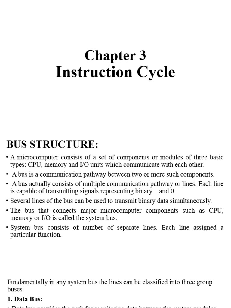 Chap3 Instruction Cycle | PDF | Central Processing Unit | Input/Output Chap3 Instruction Cycle | PDF | Central Processing Unit | Input/Output