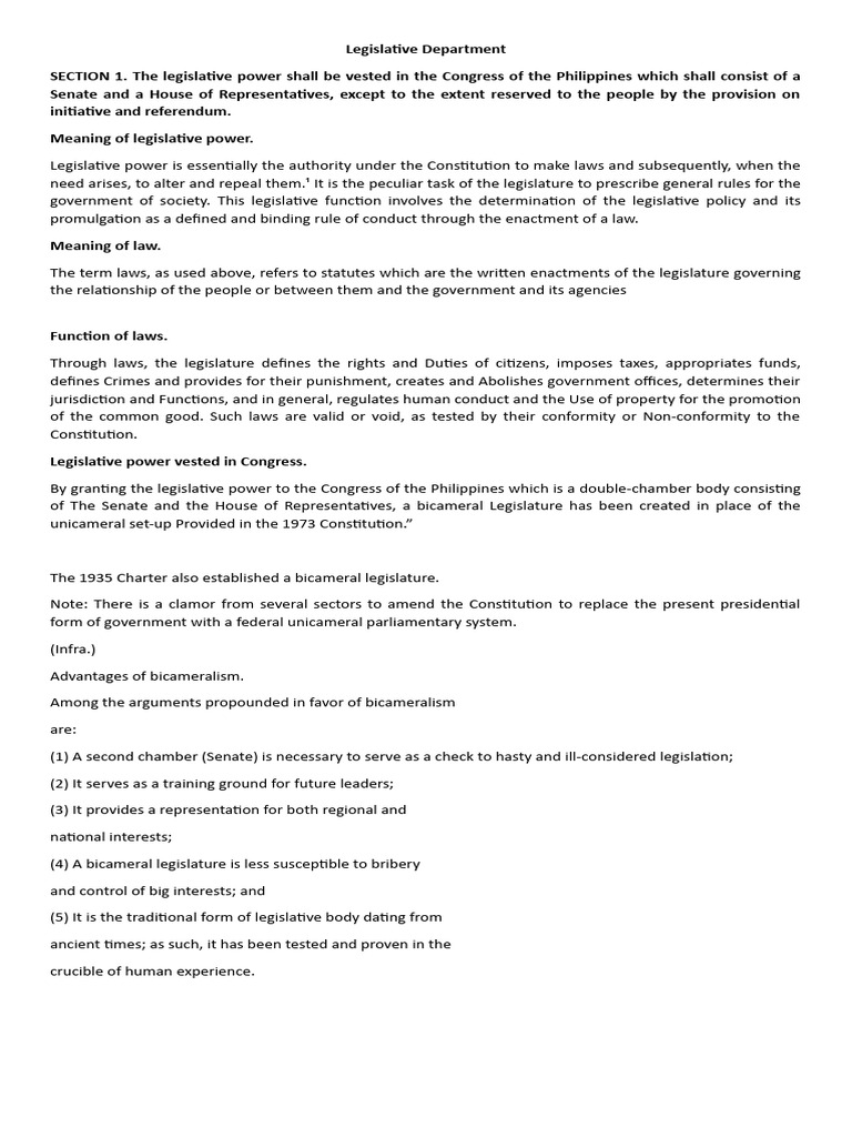 LEGISLATIVE | PDF | Quorum | United States House Of Representatives