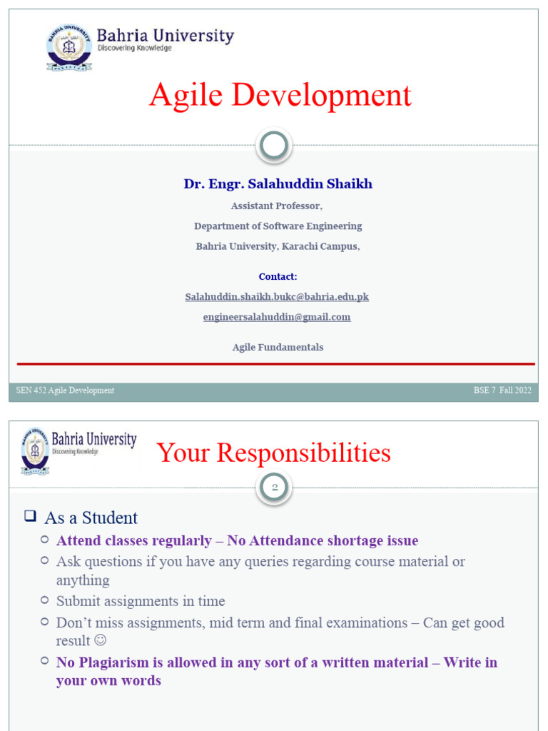 Agile Development Course Overview | PDF | Agile Software Development | Design