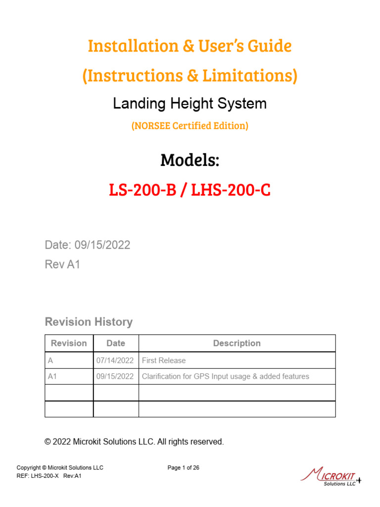 Installation Guide 200 X | Download Free PDF | Lidar | Runway