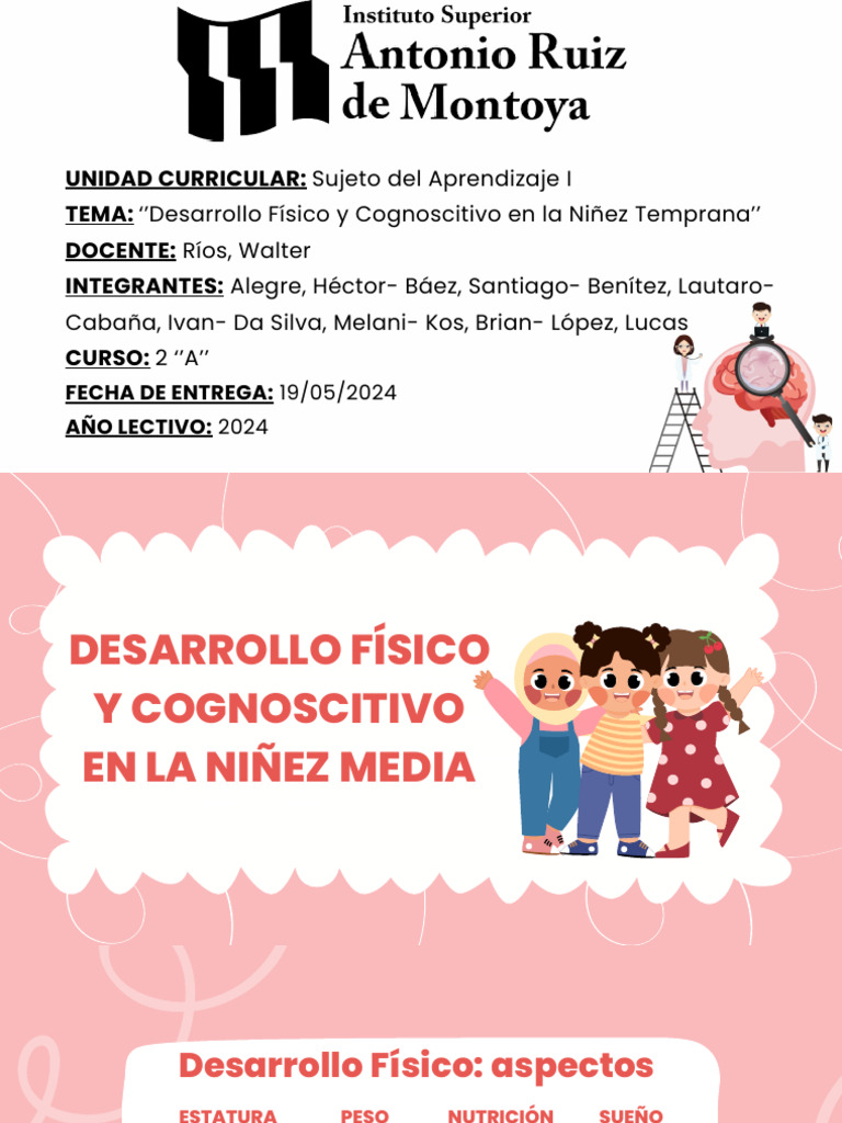 Desarrollo Físico y Cognoscitivo en La Niñez Media | PDF | Aprendizaje | Pensamiento