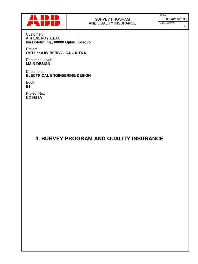 OHTL 110kV Design & Quality Assurance | PDF | Strength Of Materials ...