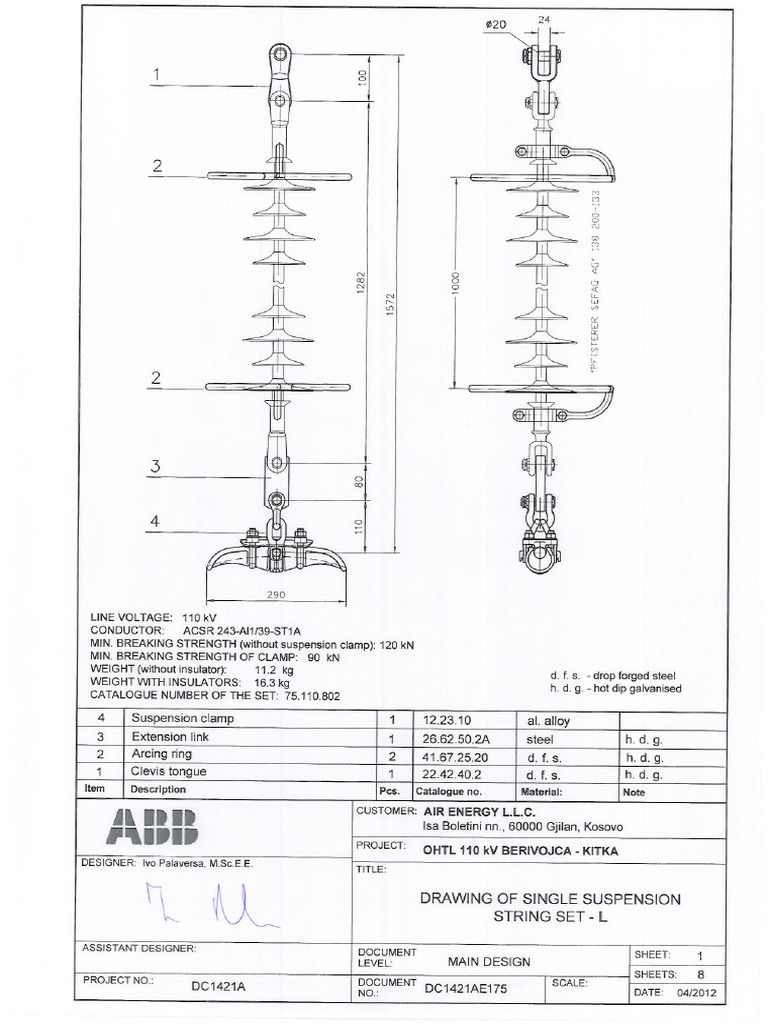7.0. Insulators and Acsr - Opgw Fitting | PDF