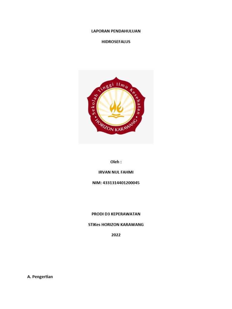 LP R. HCU (Hidrosefalus) | PDF | Sains & Matematika