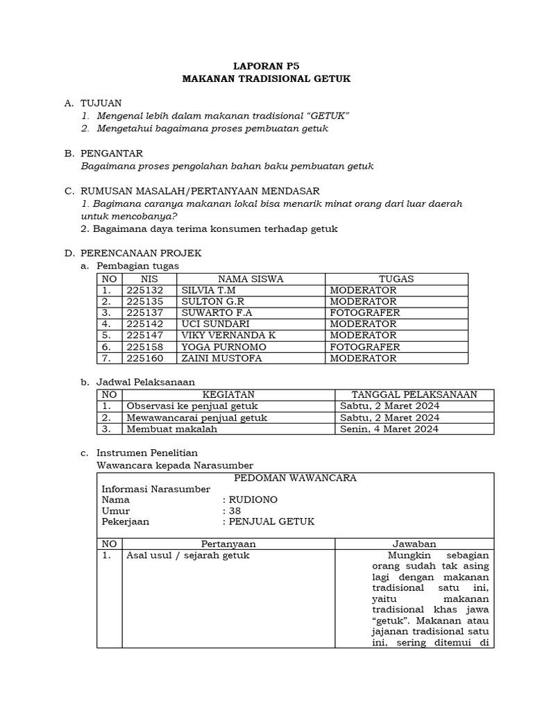 Laporan Projek p5 | PDF