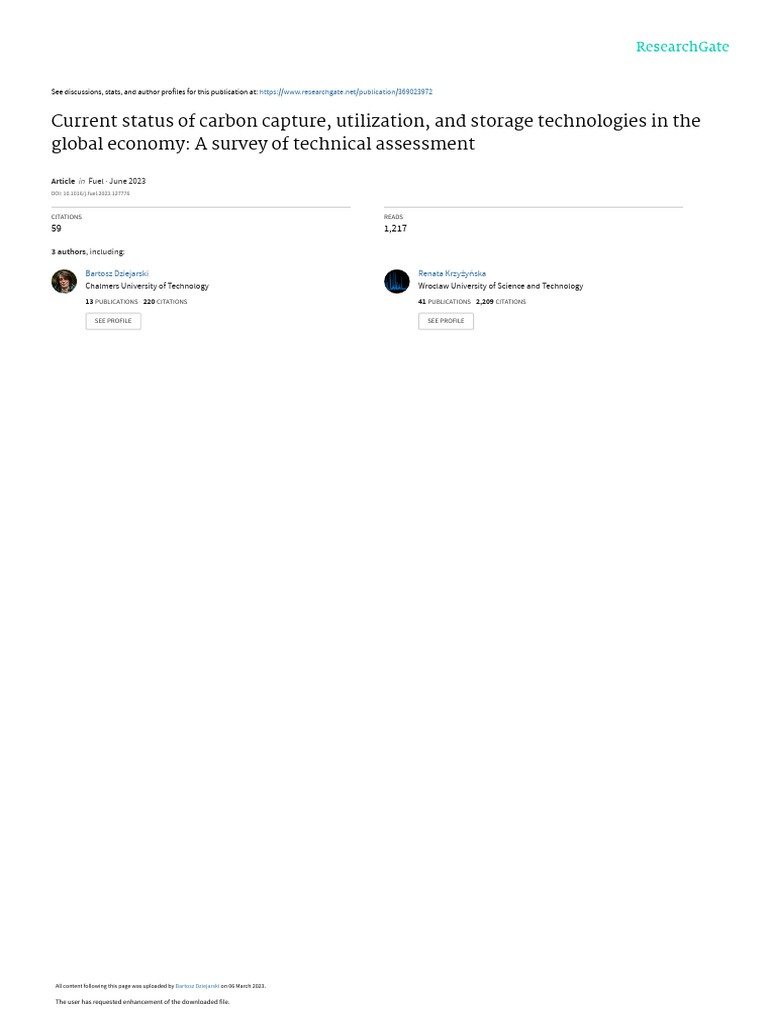 5-Current Status of CCS in The Global Economy | PDF | Carbon Capture ...