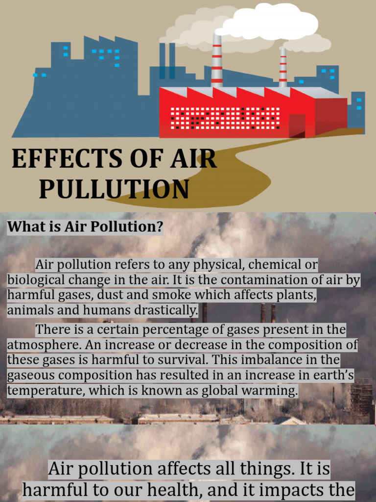 Effects of Air Pullution | PDF | Ozone Depletion | Air Pollution