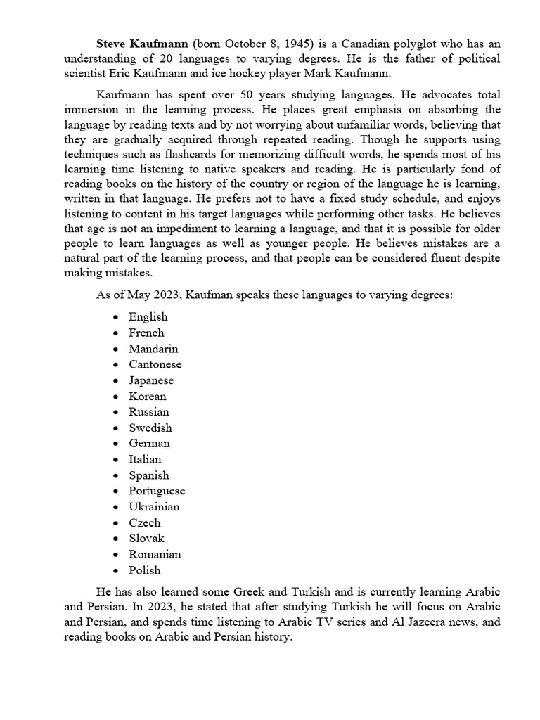 Steve Kaufmann | PDF