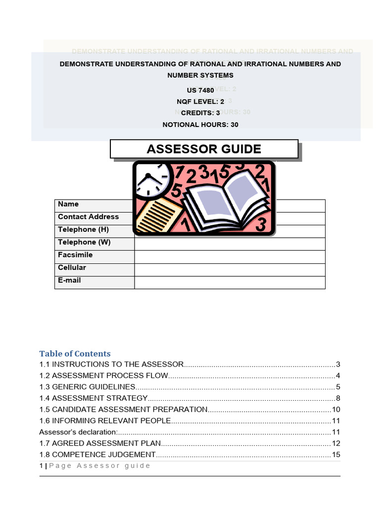 7480 - Assessor Guide | Download Free PDF | Educational Assessment ...