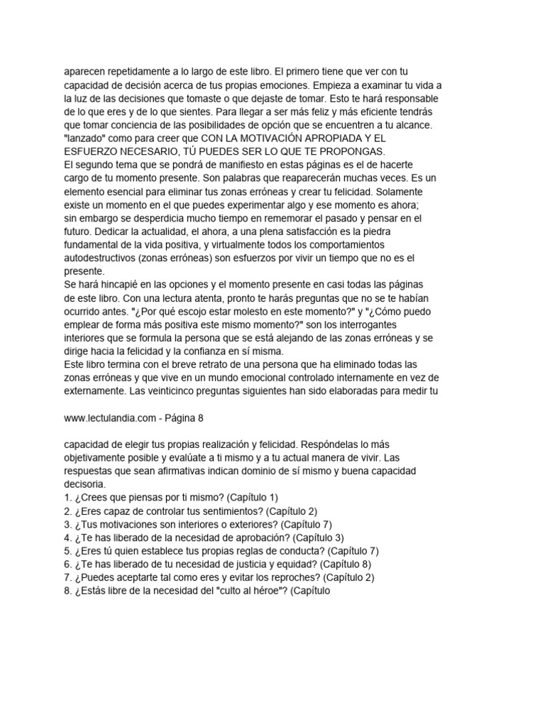 Un Testimonio Personal | Descargar gratis PDF | Felicidad | Sicología