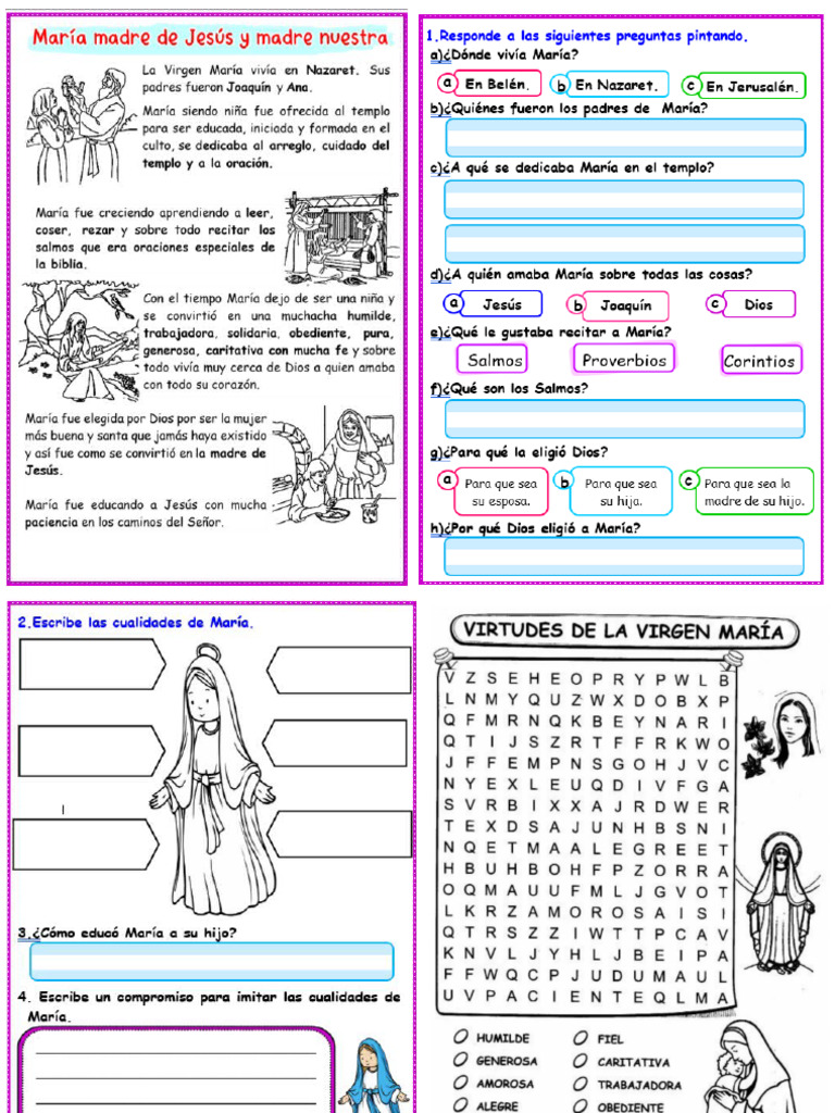 Ficha Rel - Maria Madre de Jesus y Madre Nuestra | PDF