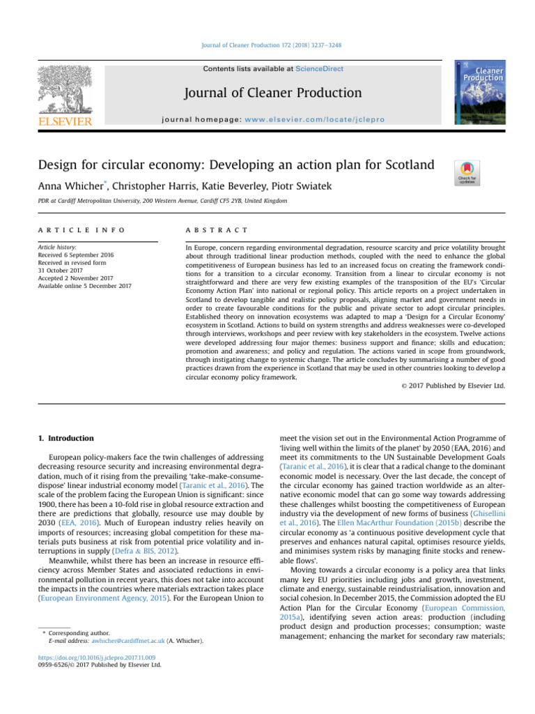 Design For Circular Economy Developing An Action Plan For Scotland ...