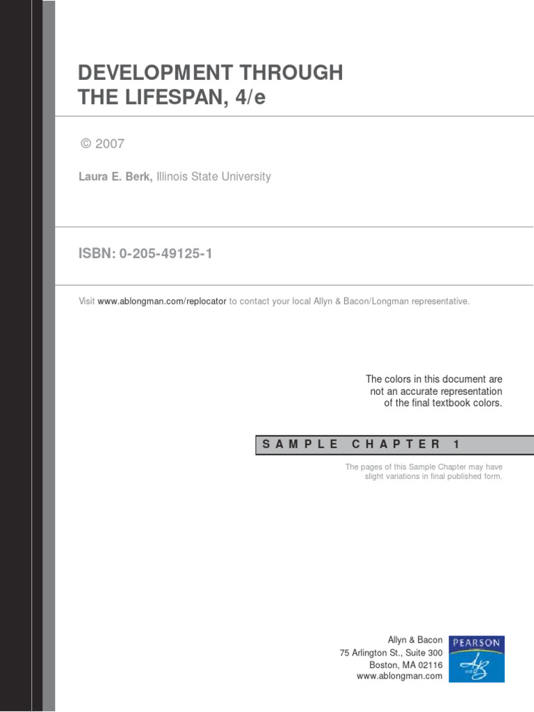 Laura Berk Development Thru Lifespan 2007 | Download Free PDF ...