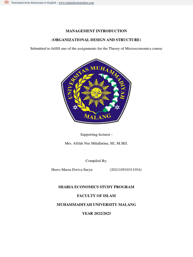 BASIC MANAGEMENT | PDF | Organizational Structure | Goal