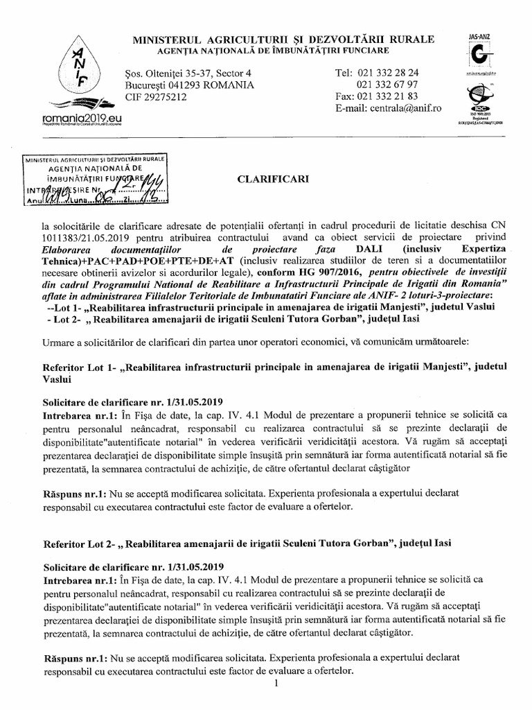 Clarificari 2 Loturi 3 PR | PDF