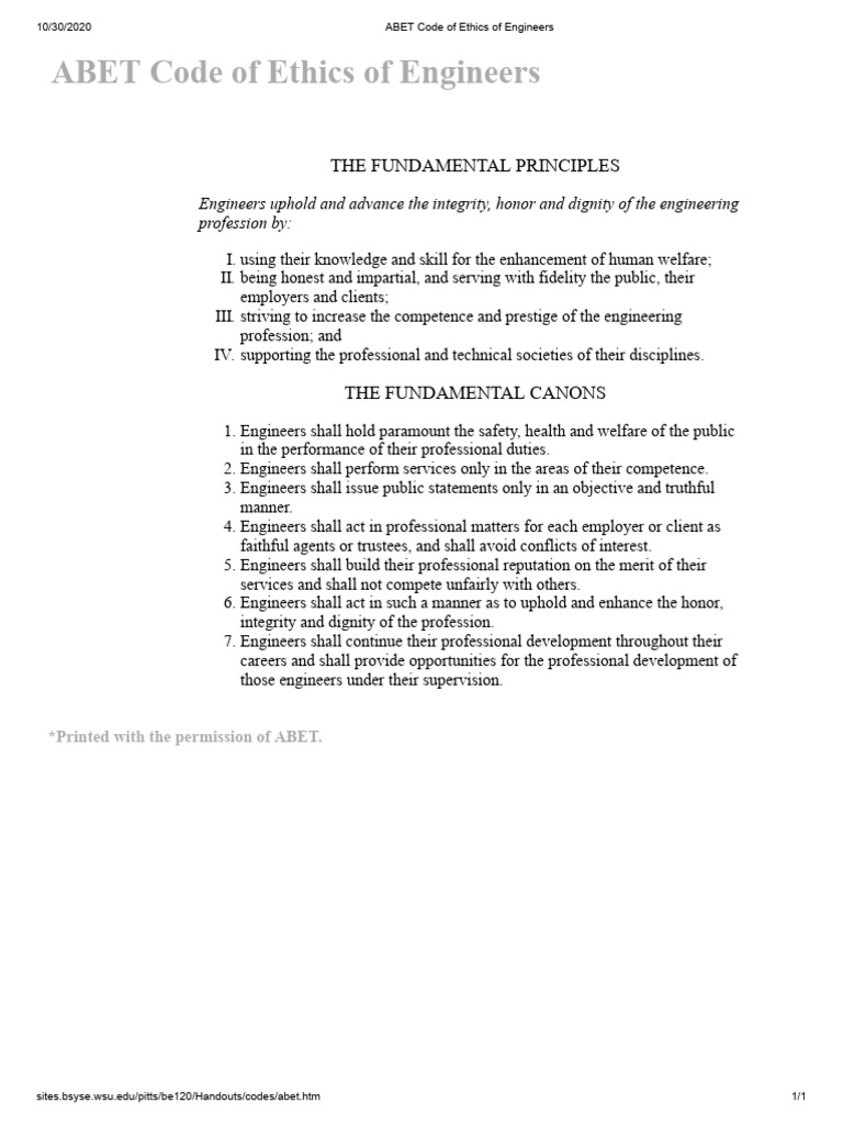 Engineers' Ethical Guidelines | PDF | Engineer | Dignity