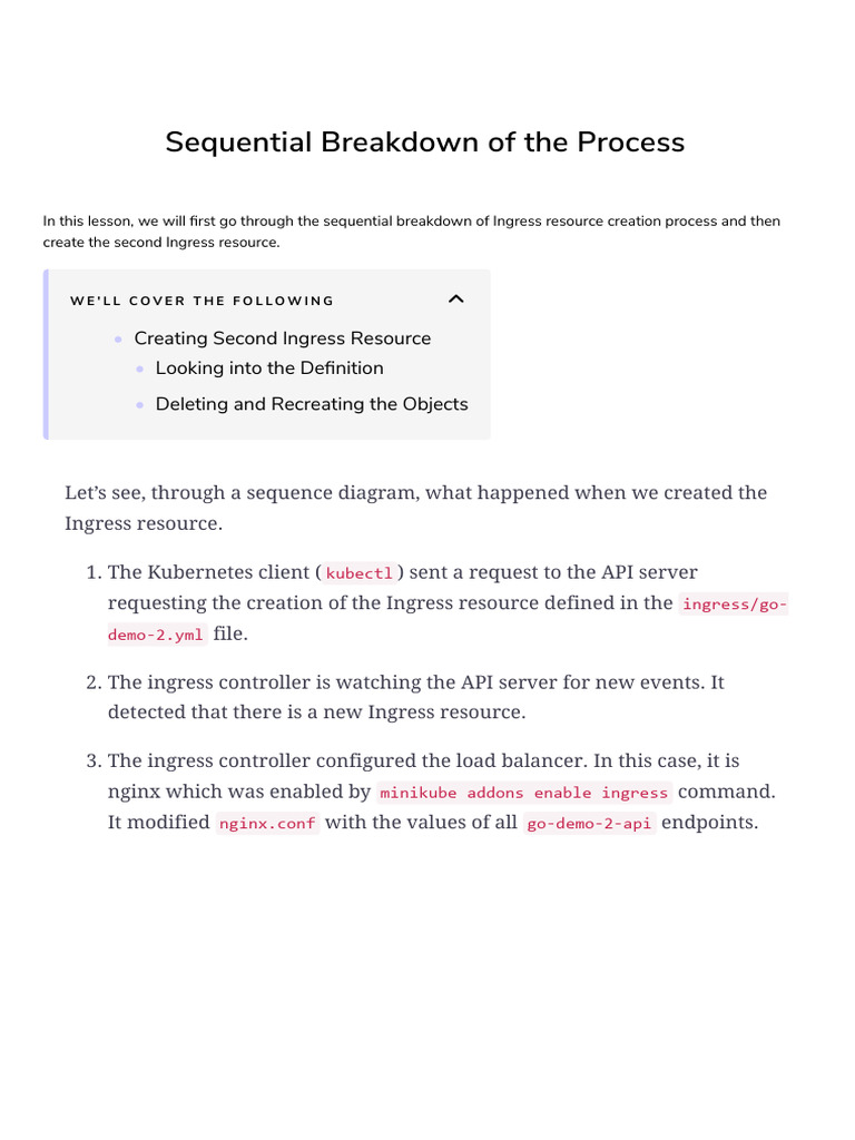 59 Sequential Breakdown of the Process | PDF | Information Technology | Computer Networking
