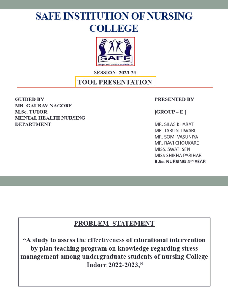 Swati Sen | PDF | Stress (Biology) | Stress Management