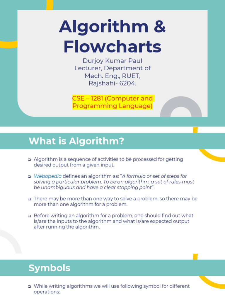 Algorithm - Flowcharts | PDF | Algorithms | Control Flow Algorithm - Flowcharts | PDF | Algorithms | Control Flow