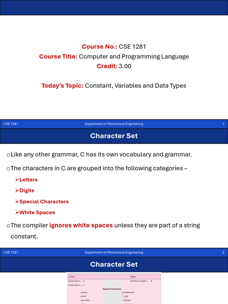 Cse 1281 2 Pdf Integer Computer Science Reserved Word