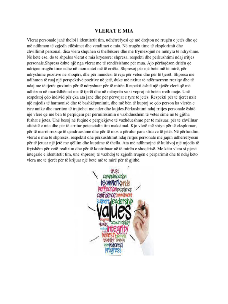 Vlerat e Mia | PDF