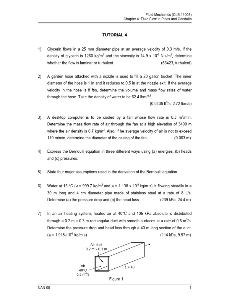 Tutorial 4 | PDF | Pressure Measurement | Pressure