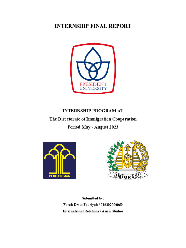 Internship Final Report Periode 3 | PDF | Travel Visa | Internship