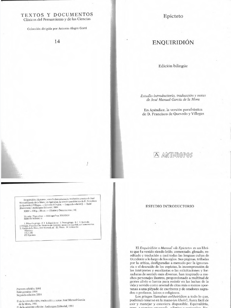 Epicteto - Enquiridion Manual | PDF