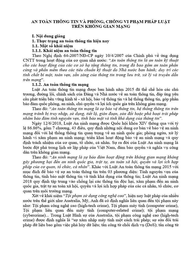 BG An Toàn Thông Tin | PDF