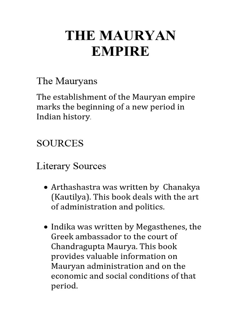 the mauryan empire | PDF | Ashoka
