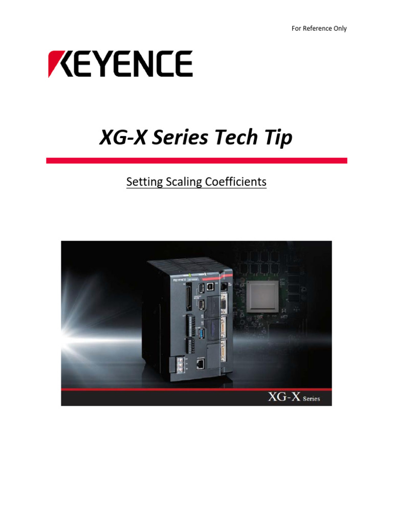 XG-X TechTip Scaling | PDF | Pixel | Field Of View