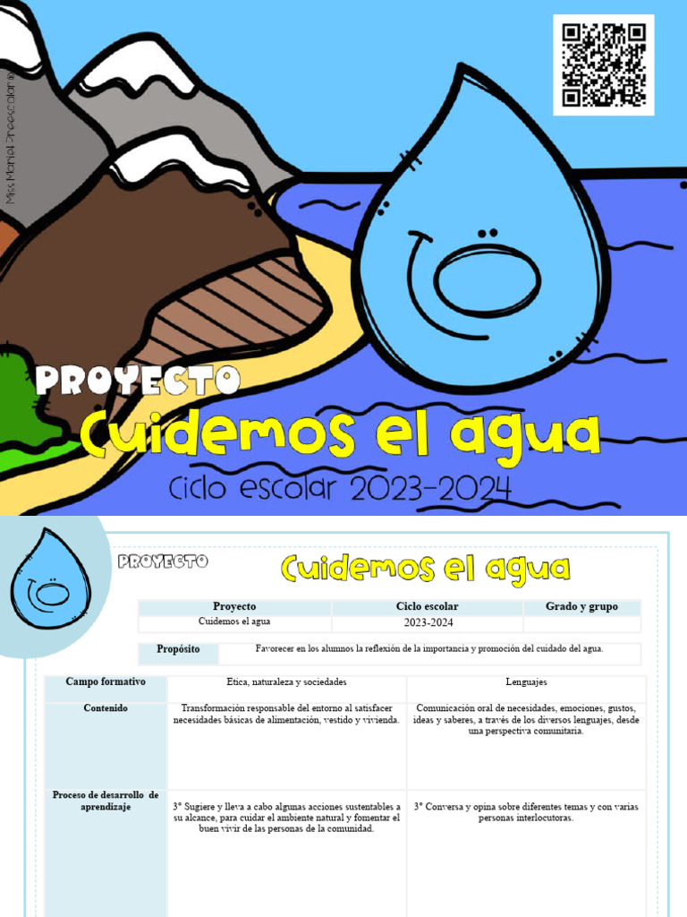 Proyecto CUIDEMOS EL AGUA 3RO | PDF | Agua | Aprendizaje