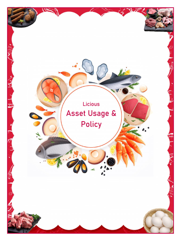 Licious Asset Usage Policy | PDF | Business