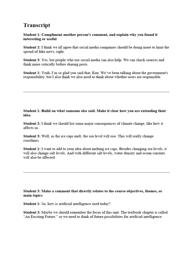 5 Ways To Make Comments in Discussion | Download Free PDF | Social ...