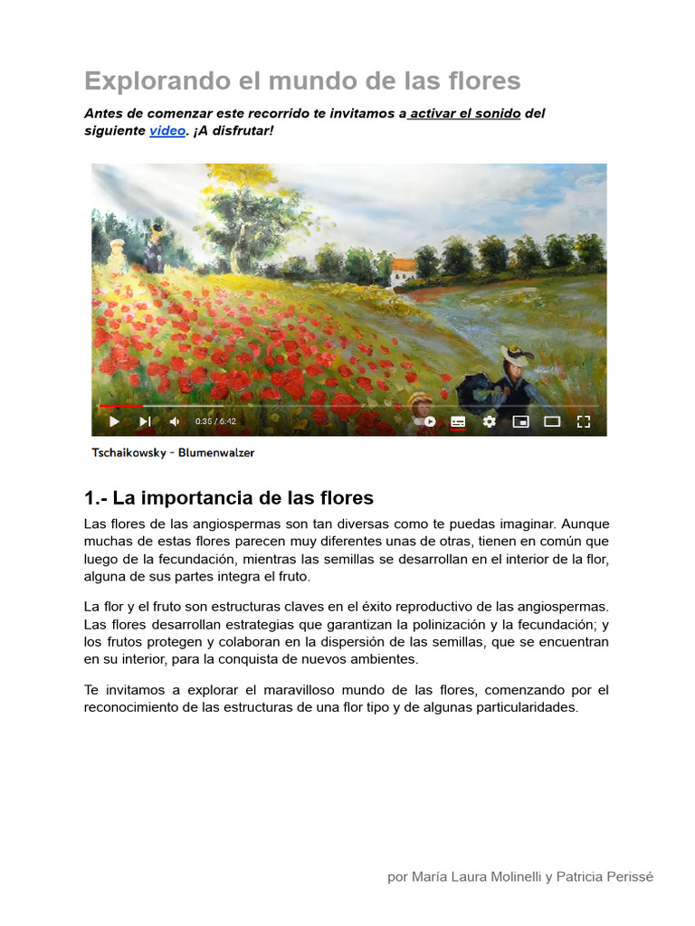 Explorando El Mundo de Las Flores | PDF | Flores | Brócoli