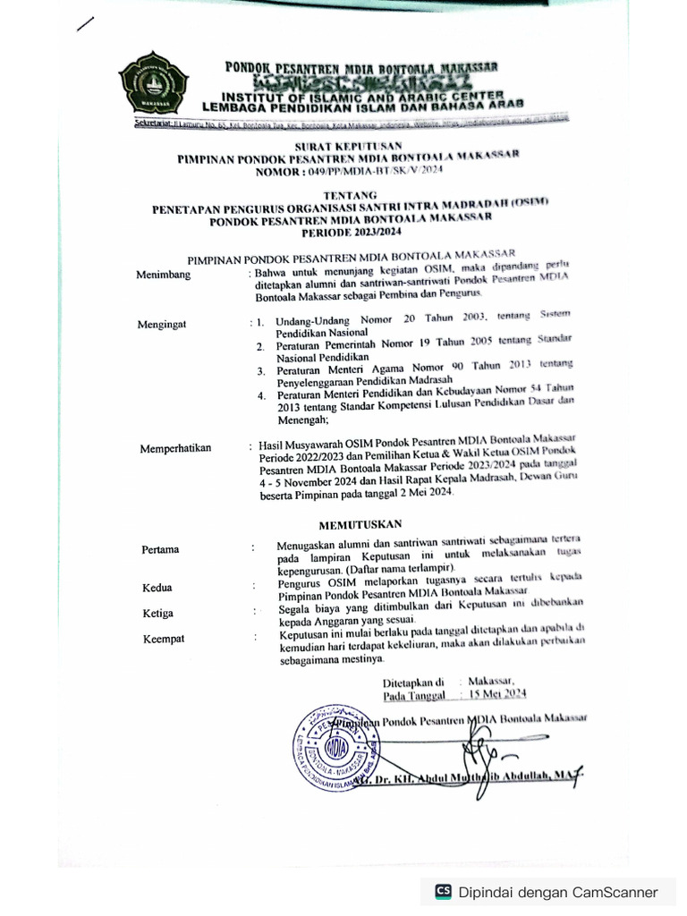 Contoh Struktur Kepengurusan | PDF Contoh Struktur Kepengurusan | PDF