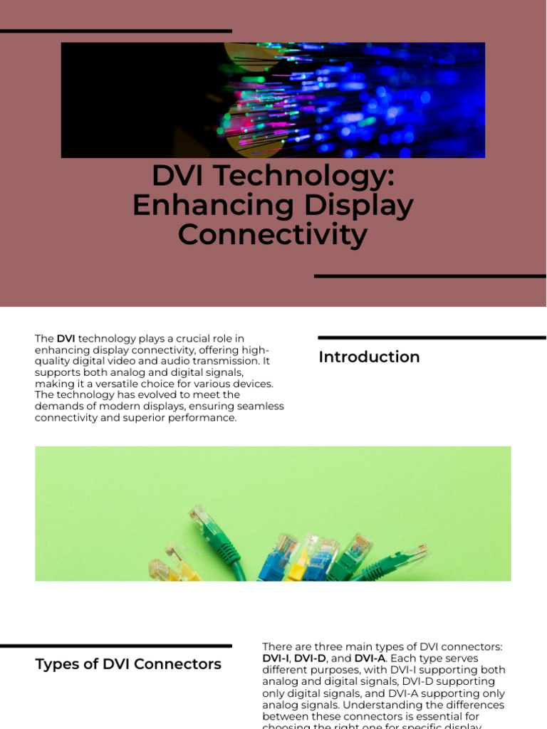 Dvi Technology | Download Free PDF | Display Technology | Broadcast ...
