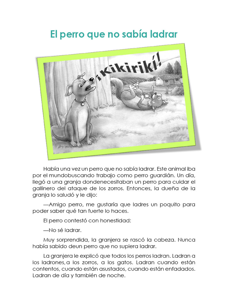 El Perro Que No Sabía Ladrar | PDF