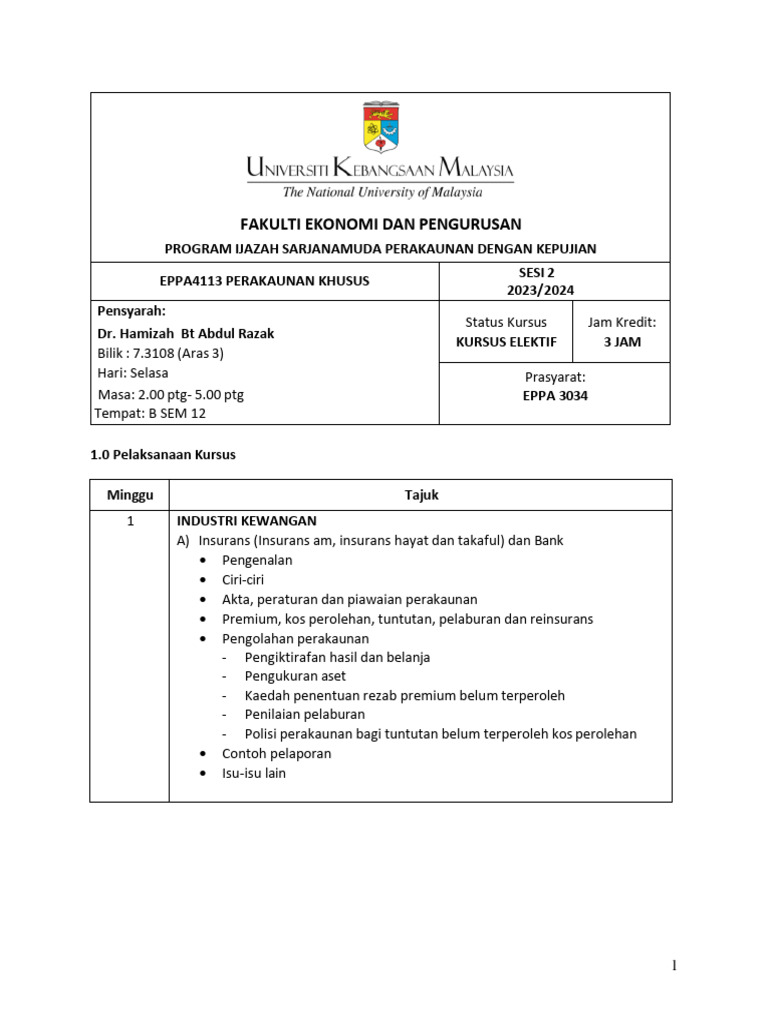 Perancangan Pengajaran EPPA 4113 | PDF