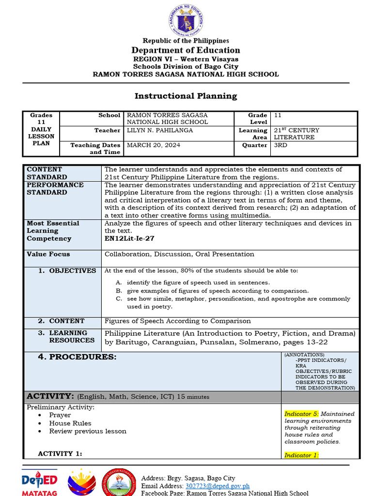 COT PLAN 3rd-Lilyn | Download Free PDF | Learning | Teachers