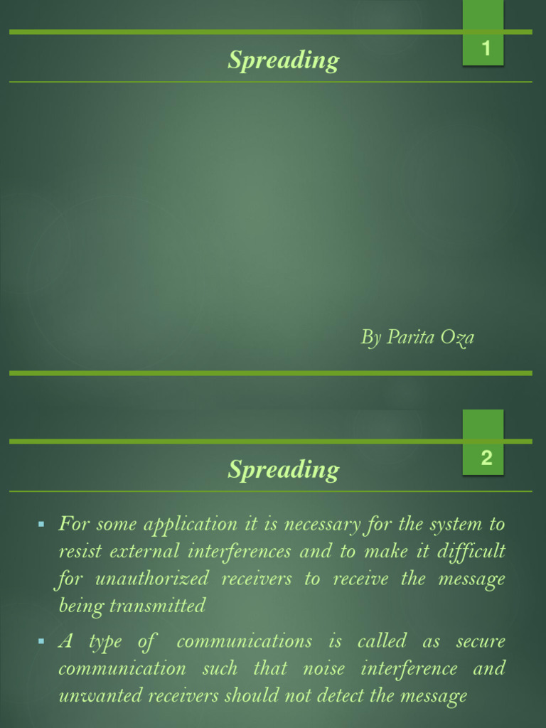Chapter6_Spreading | PDF | Modulation | Wireless