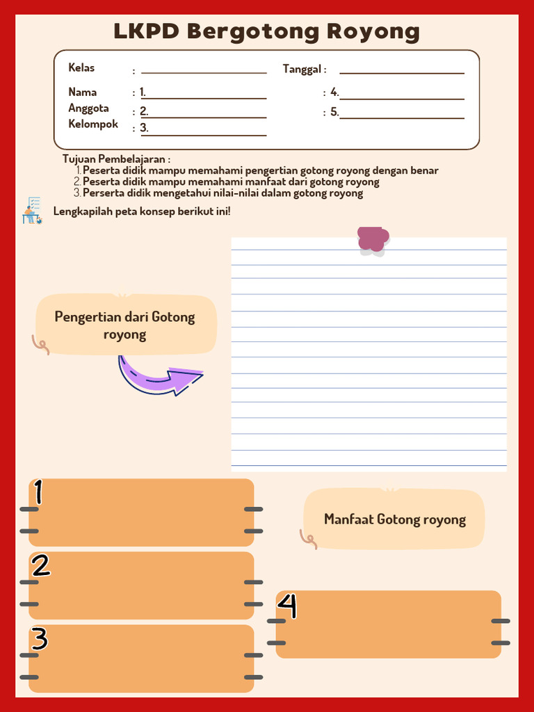 LKPD Gotong Royong 1 | PDF | Pengembangan Diri